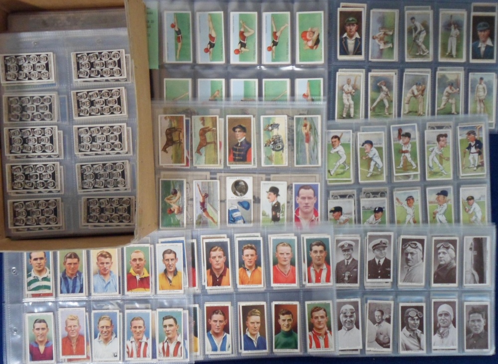 Cigarette cards, a collection of approx. 1250 Sport related cards all ...