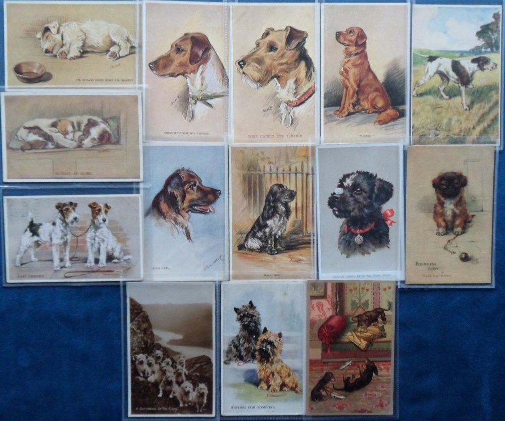 Postcards, Dogs, a selection of approx. 35 cards inc. 10 cards ...