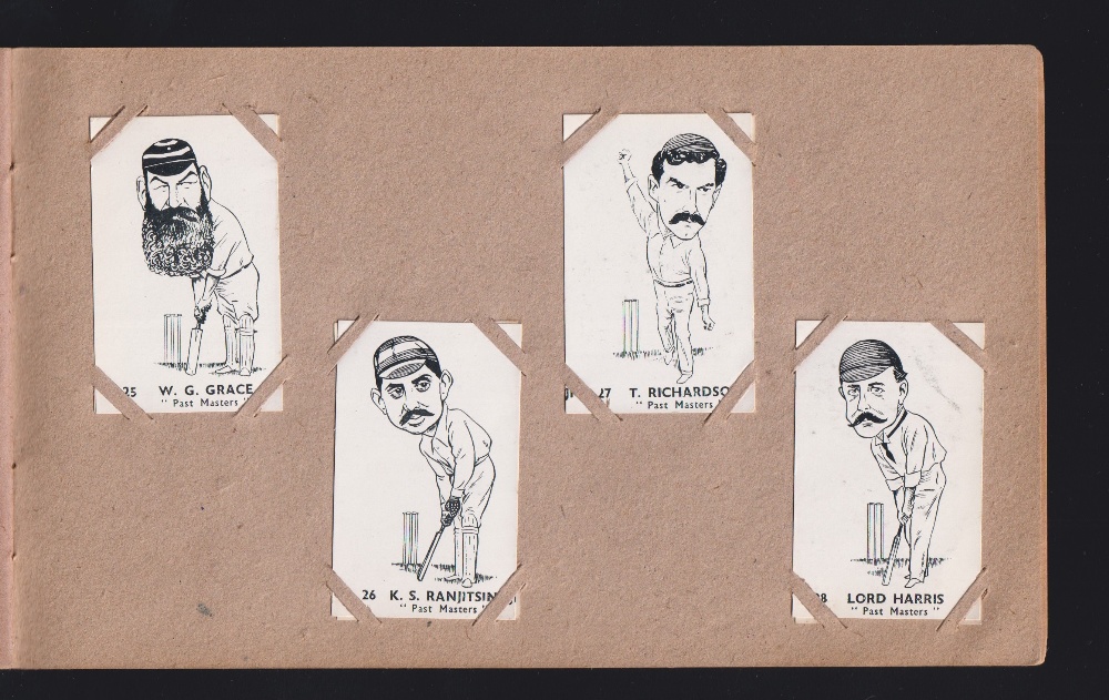 Trade cards, Daily Herald, Cricketers (set, 32 cards, corner mounted in ...