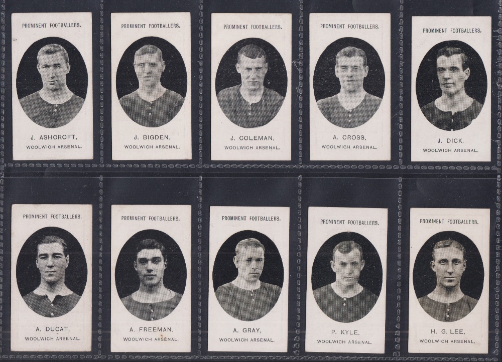 Cigarette card, Taddy, Prominent Footballers (No Footnote), Woolwich ...
