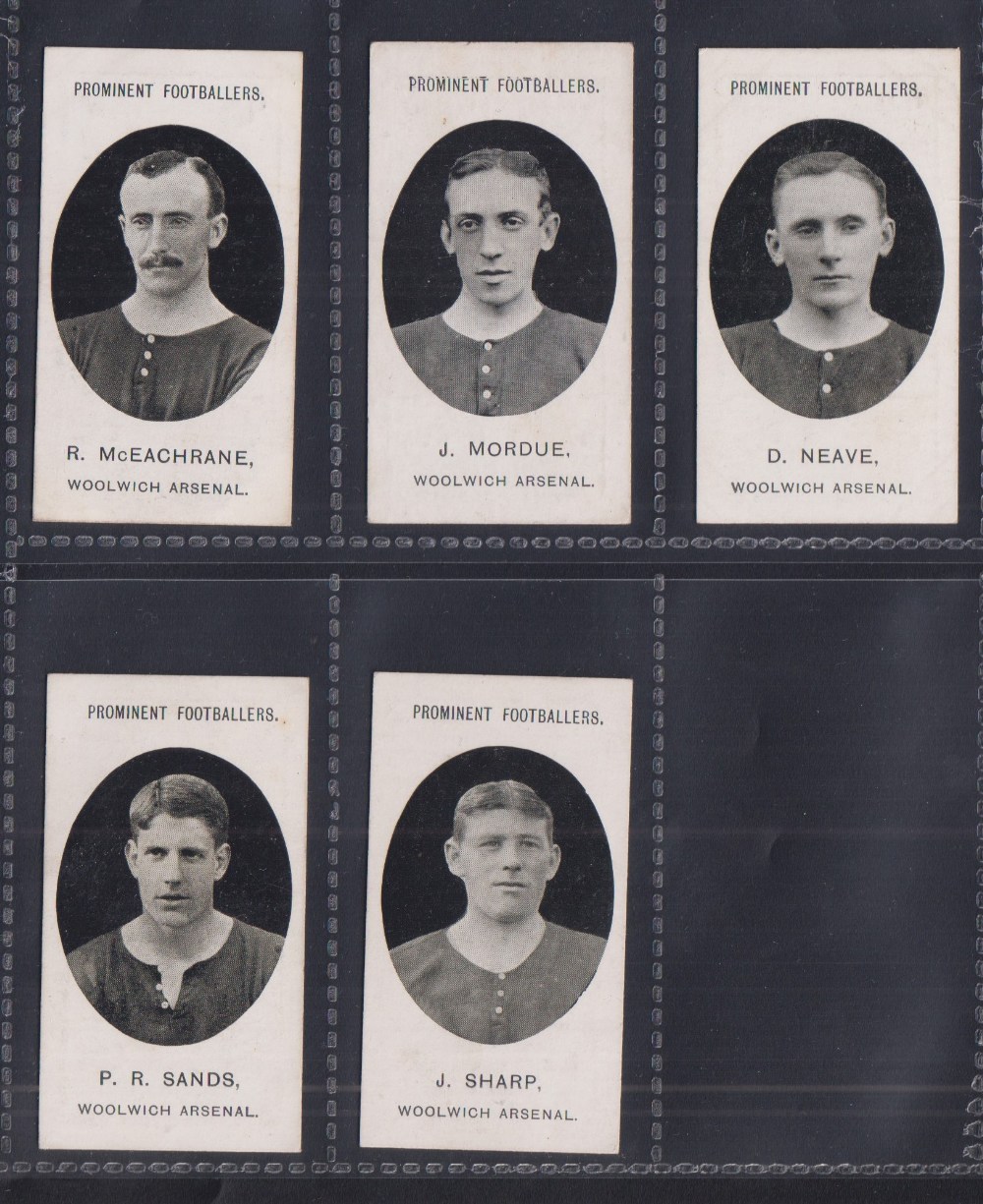Cigarette card, Taddy, Prominent Footballers (No Footnote), Woolwich ...