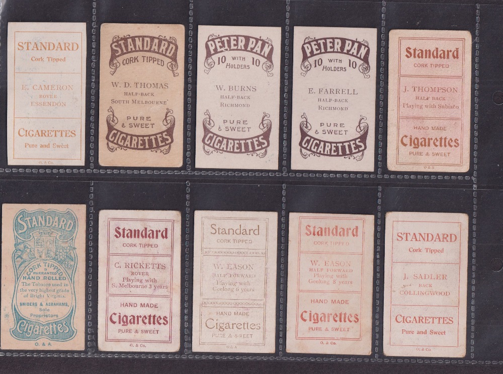 Cigarette cards, Australia, Sniders & Abrahams, a collection of 18 ...