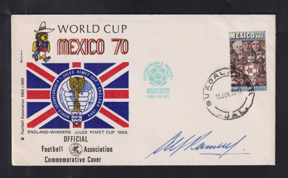 Football autograph, Alf Ramsey, World Cup, Mexico, 1970, official FA ...