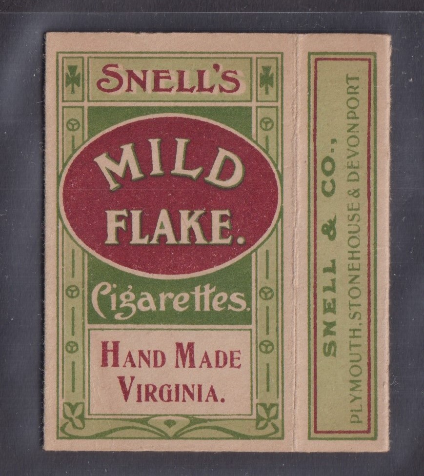 Cigarette packet, Snell's, Mild Flake Cigarettes, 10 cigarettes packet ...