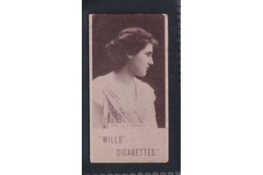 Cigarette cards, Wills Actresses Collotype (Wills on front and back ...