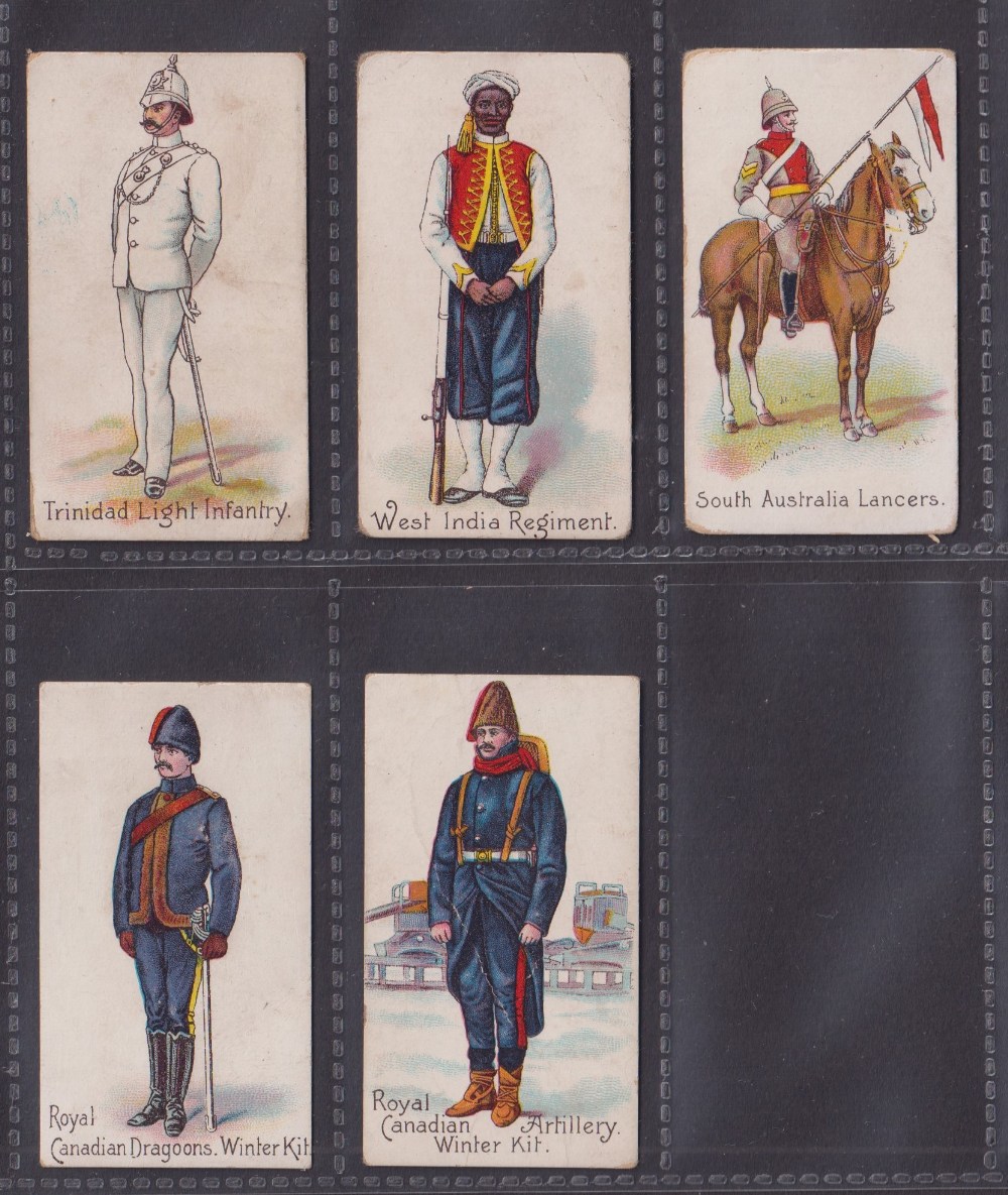 Cigarette cards, Charlesworth & Austin, Colonial Troops (Brown Back), 5 ...