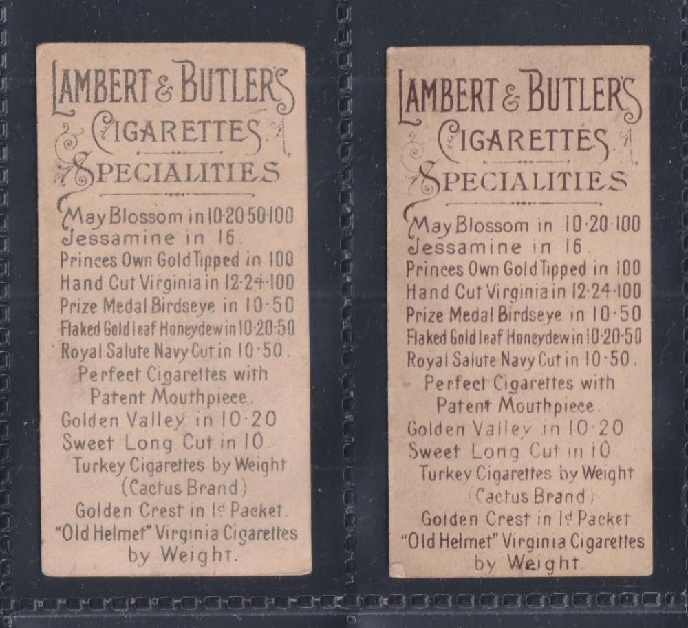 Cigarette cards, Lambert & Butler, Types of the British Army ...