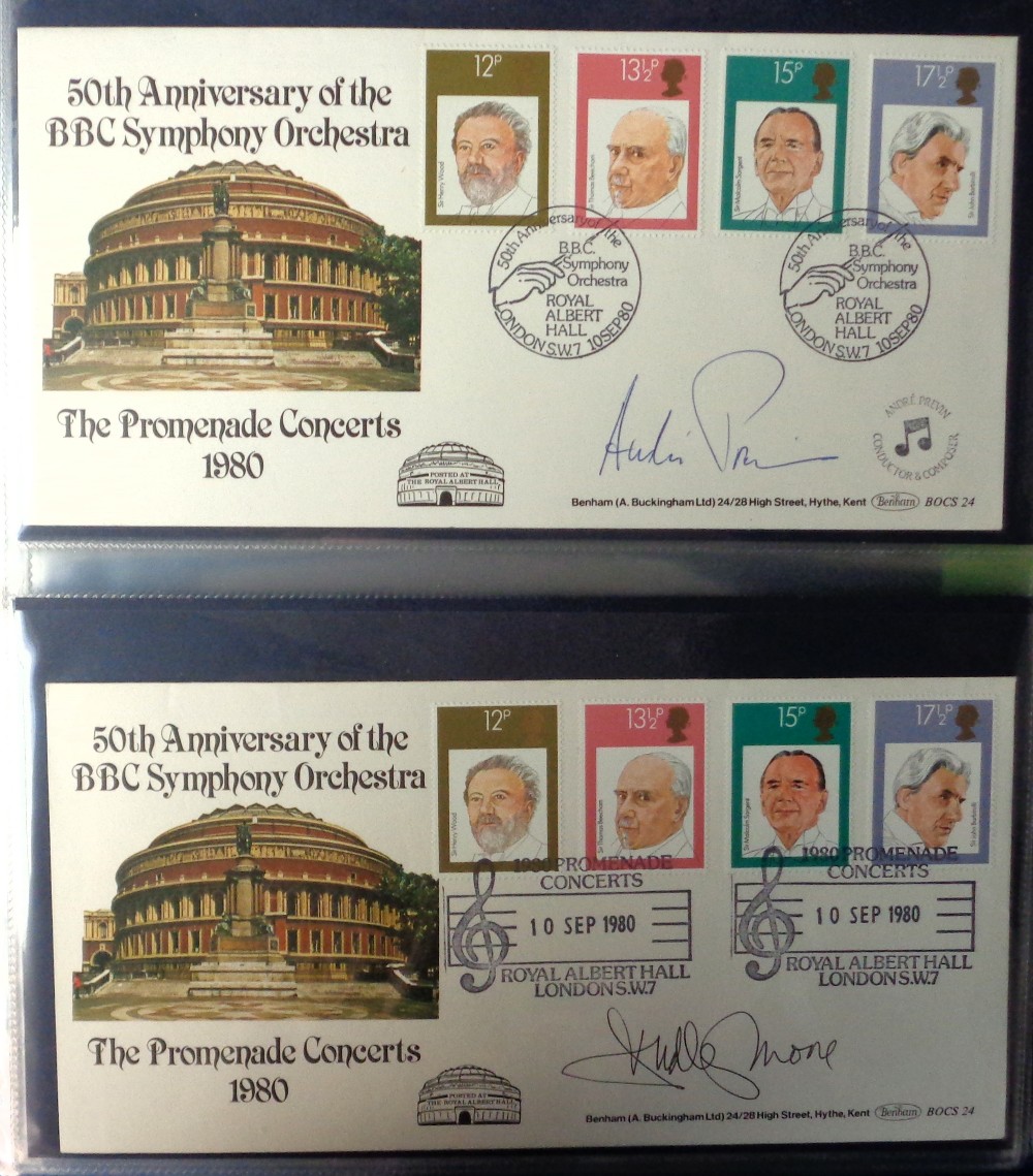 Stamps, Collection of autographed covers by Benham to include Andre ...