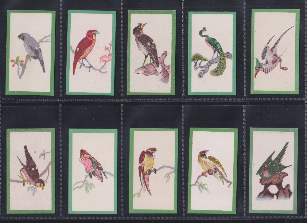 Cigarette cards, Wills Ruby Queen Birds of the East, set 50 cards all ...