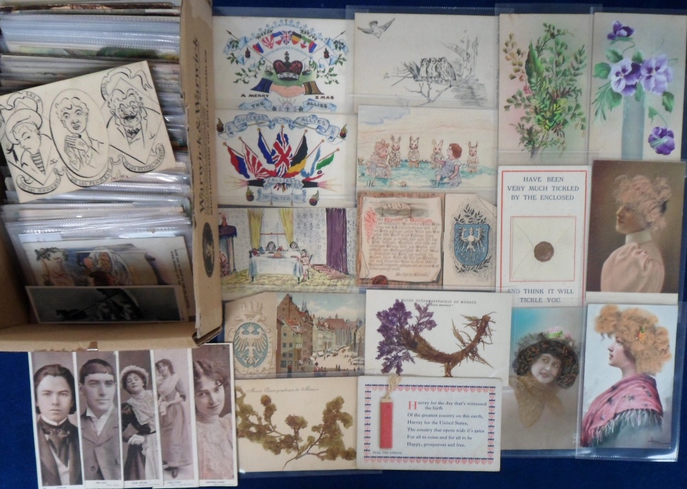 Postcards, Novelty, a collection of 207 various Novelty cards to ...