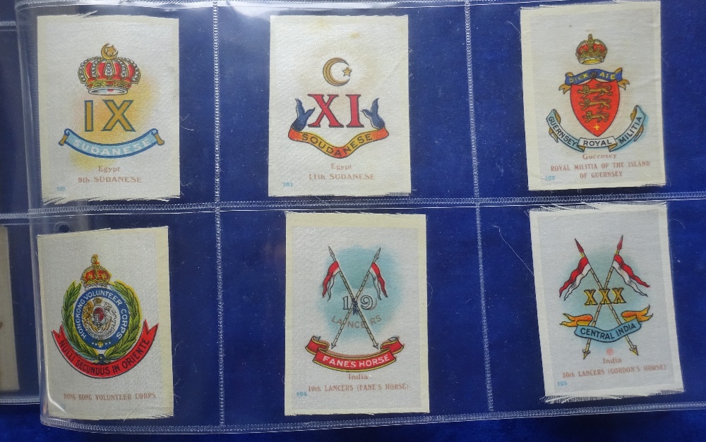 Cigarette silks, Godfrey Phillips BDV (anon) Colonial Army Badges ...