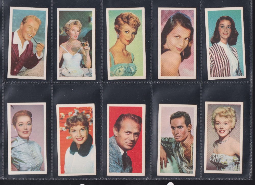 Trade cards, Barratt's, Famous Film Stars including Elizabeth Taylor ...