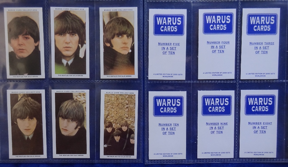 Trade cards, The Beatles, 18 sets of 10 cards all issued by Warus ...