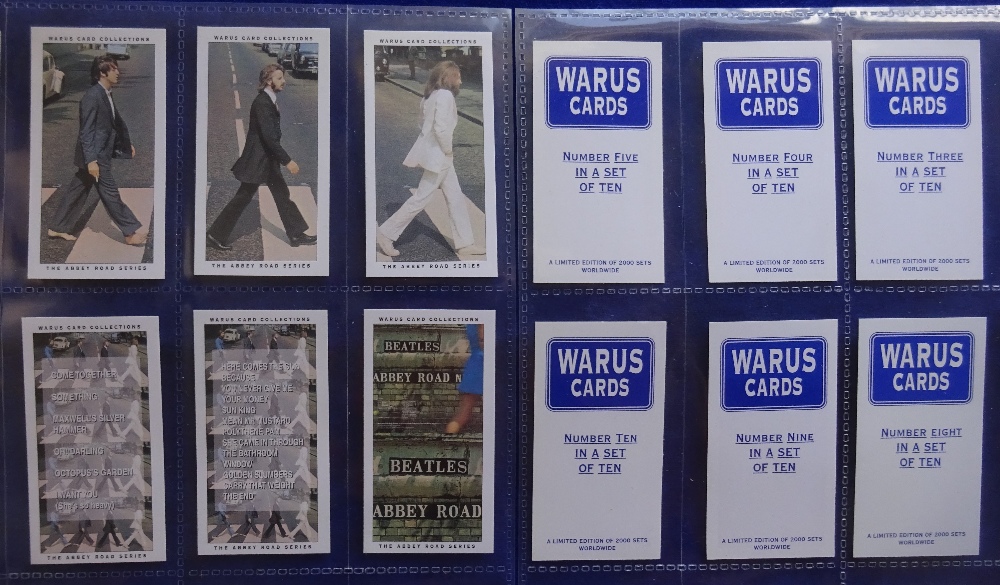 Trade cards, The Beatles, 18 sets of 10 cards all issued by Warus ...