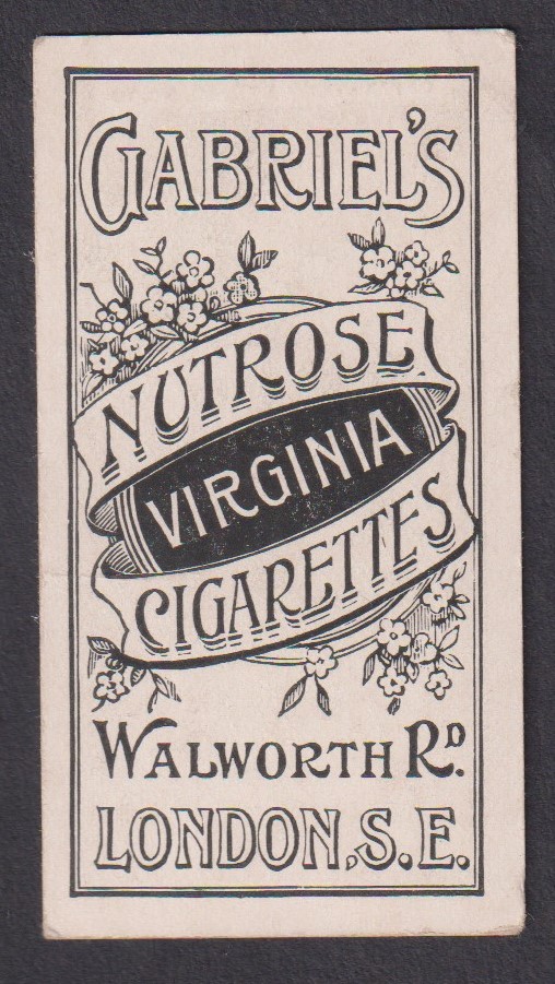 Cigarette card, Gabriel, Cricketers Series, type card, no 10 Mr. G.L ...