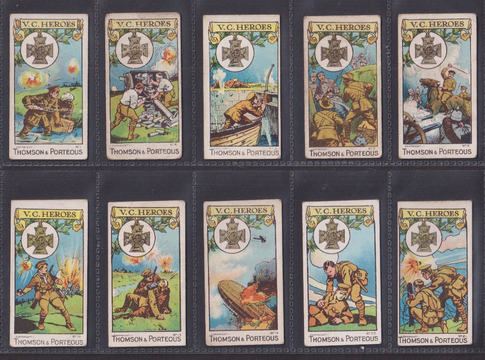 Cigarette cards, VC Heroes, 29 cards various issuers, Thomson ...