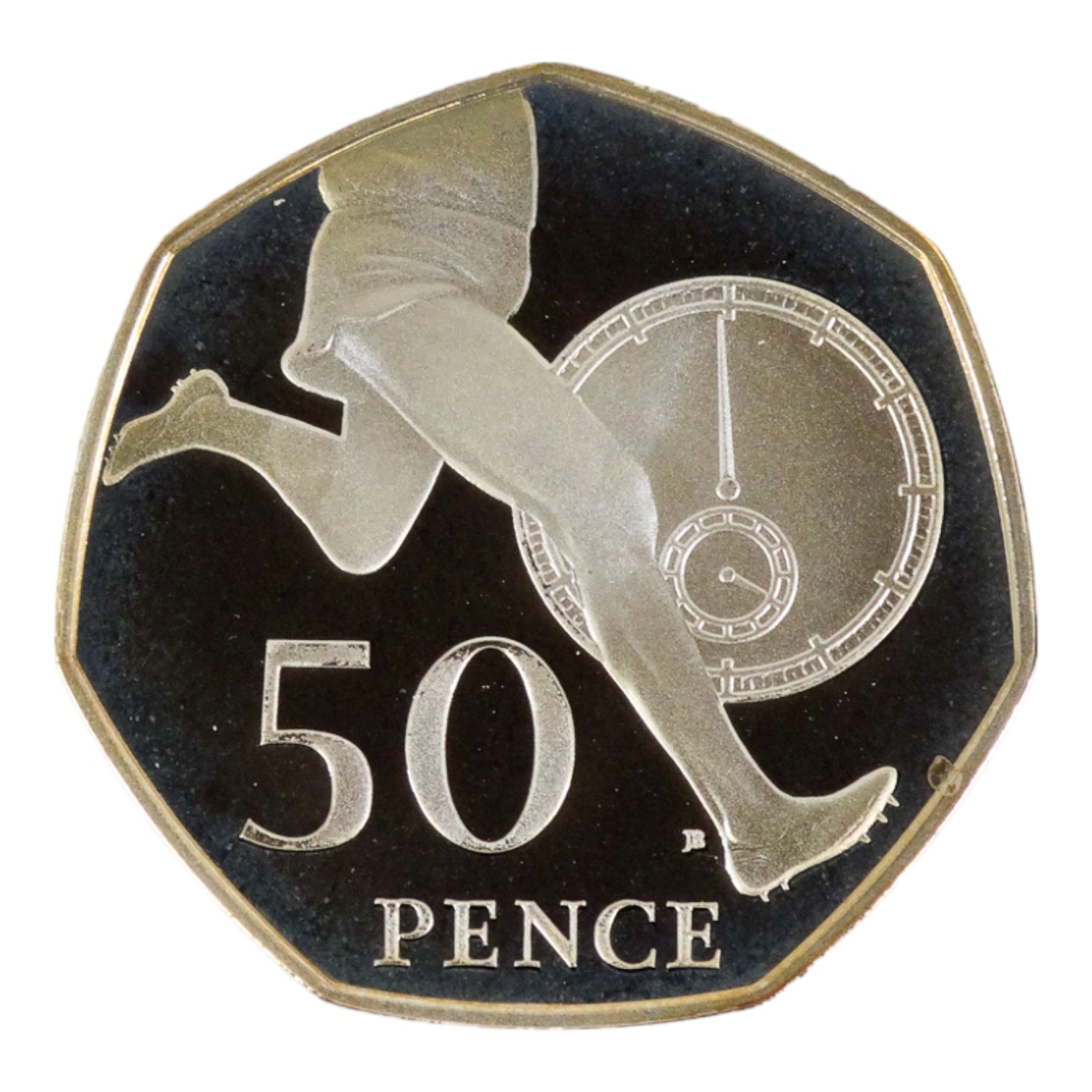 A 2004 Roger Bannister 4 minute mile silver proof 50p - in coin capsule.