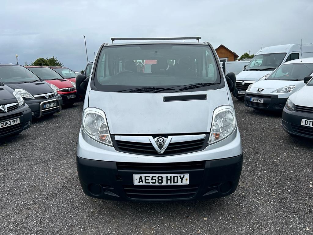 ABC - 2008 VAUXHALL VIVARO COMBI LWB SILVER VAN DERIVED CAR *NO VAT ...