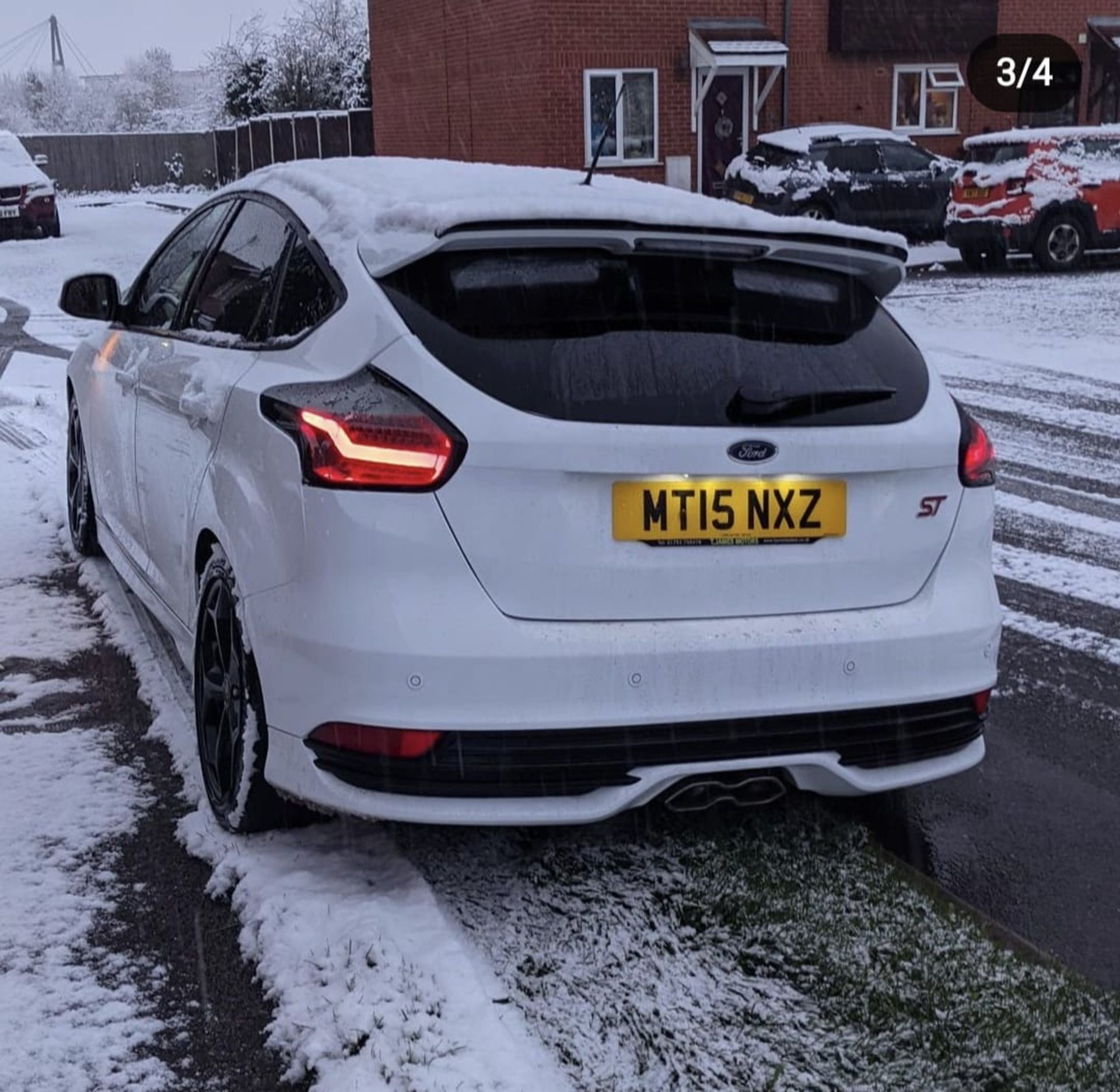 AH - 2015 FORD FOCUS ST-2 TDCI WHITE HATCHBACK *PLUS VAT* DATE OF ...
