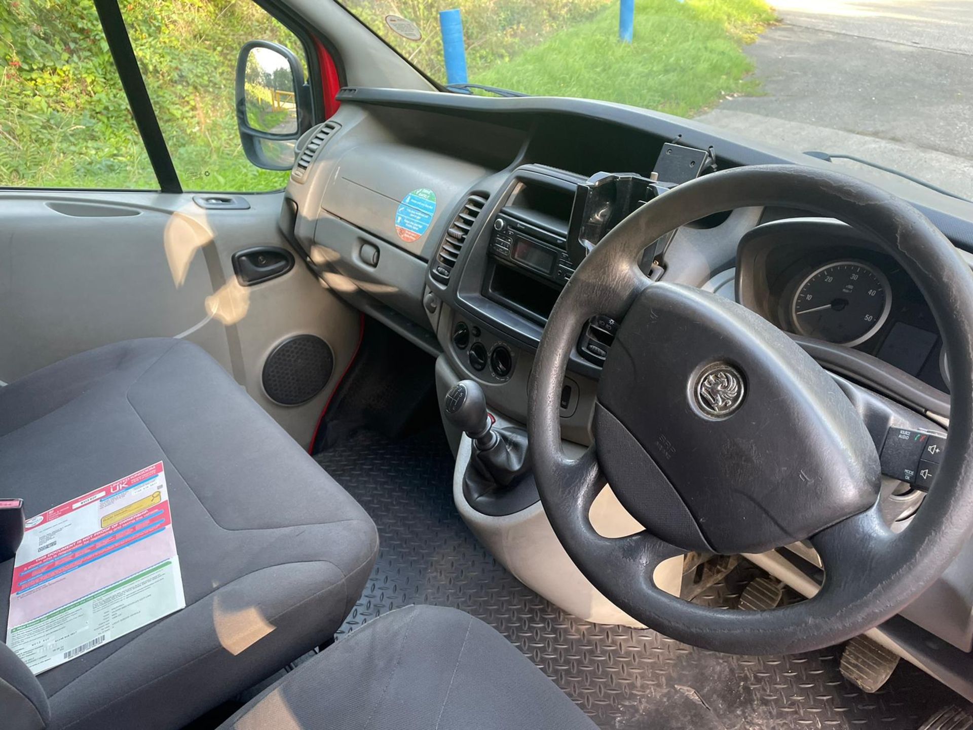 K - 2013 VAUXHALL VIVARO 2900 ECOFLEX CDTI LWB RED PANEL VAN *NO VAT ...