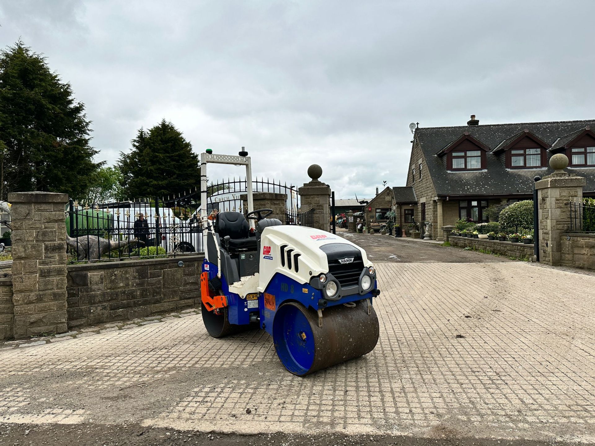 DA - 2016 HAMM HD8VV 800MM TWIN DRUM VIBRATING ROLLER *PLUS VAT* RUNS ...