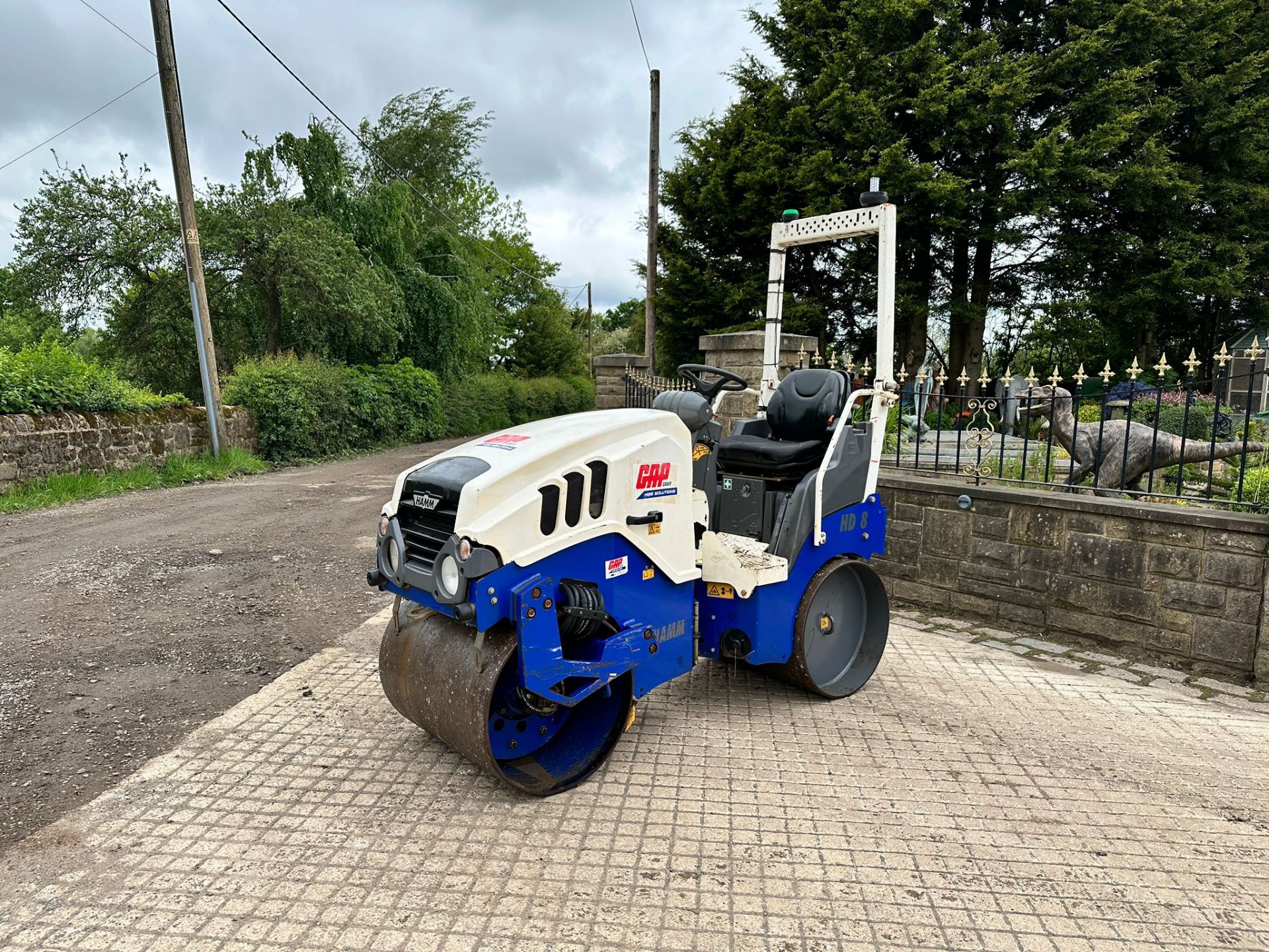 DA - 2016 HAMM HD8VV 800MM TWIN DRUM VIBRATING ROLLER *PLUS VAT* RUNS ...