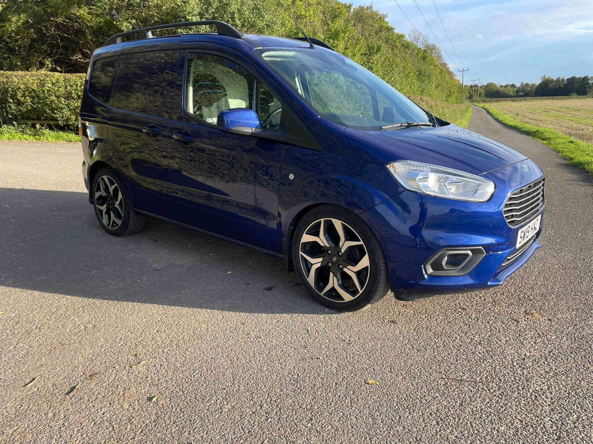 KB - 2019 FORD TRANSIT COURIER LIMITED TDCI BLUE PANEL VAN *PLUS VAT ...
