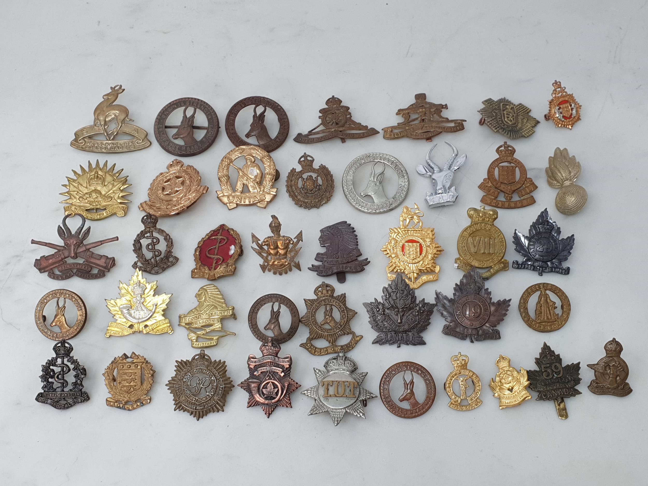 A collection of British Corps Badges