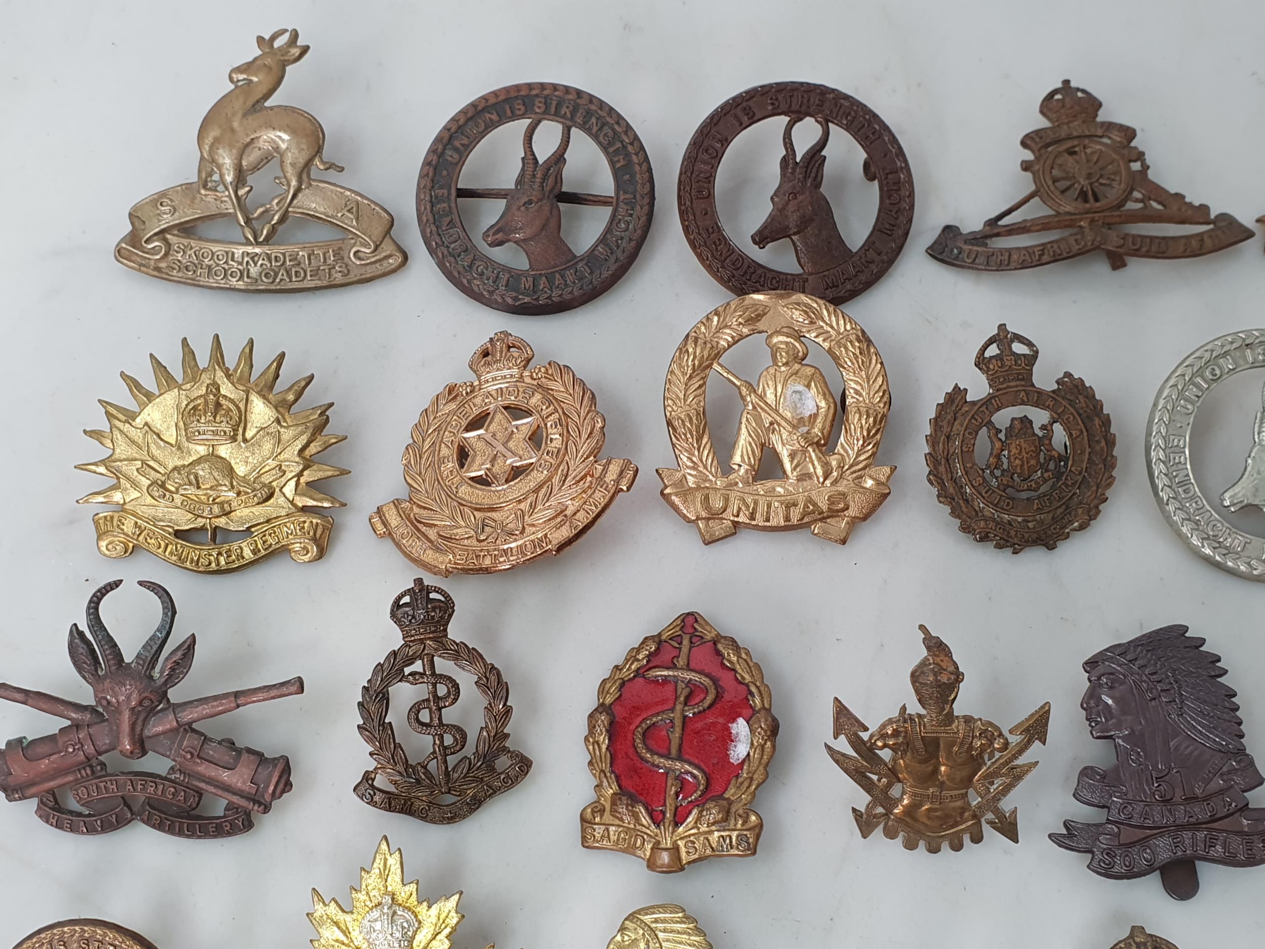 A collection of British Corps Badges