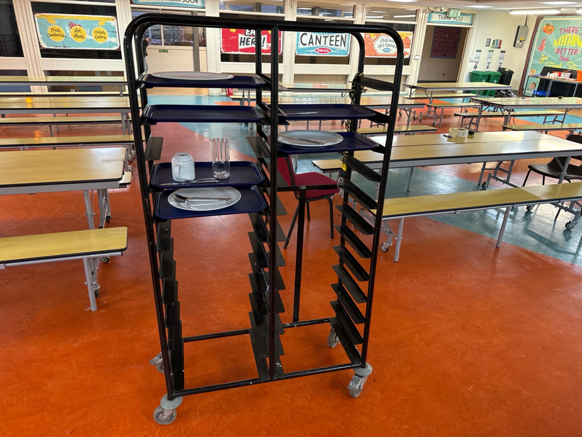 Mobile Tray Trolley Includes Trays Approximate Dimensions: Height ...