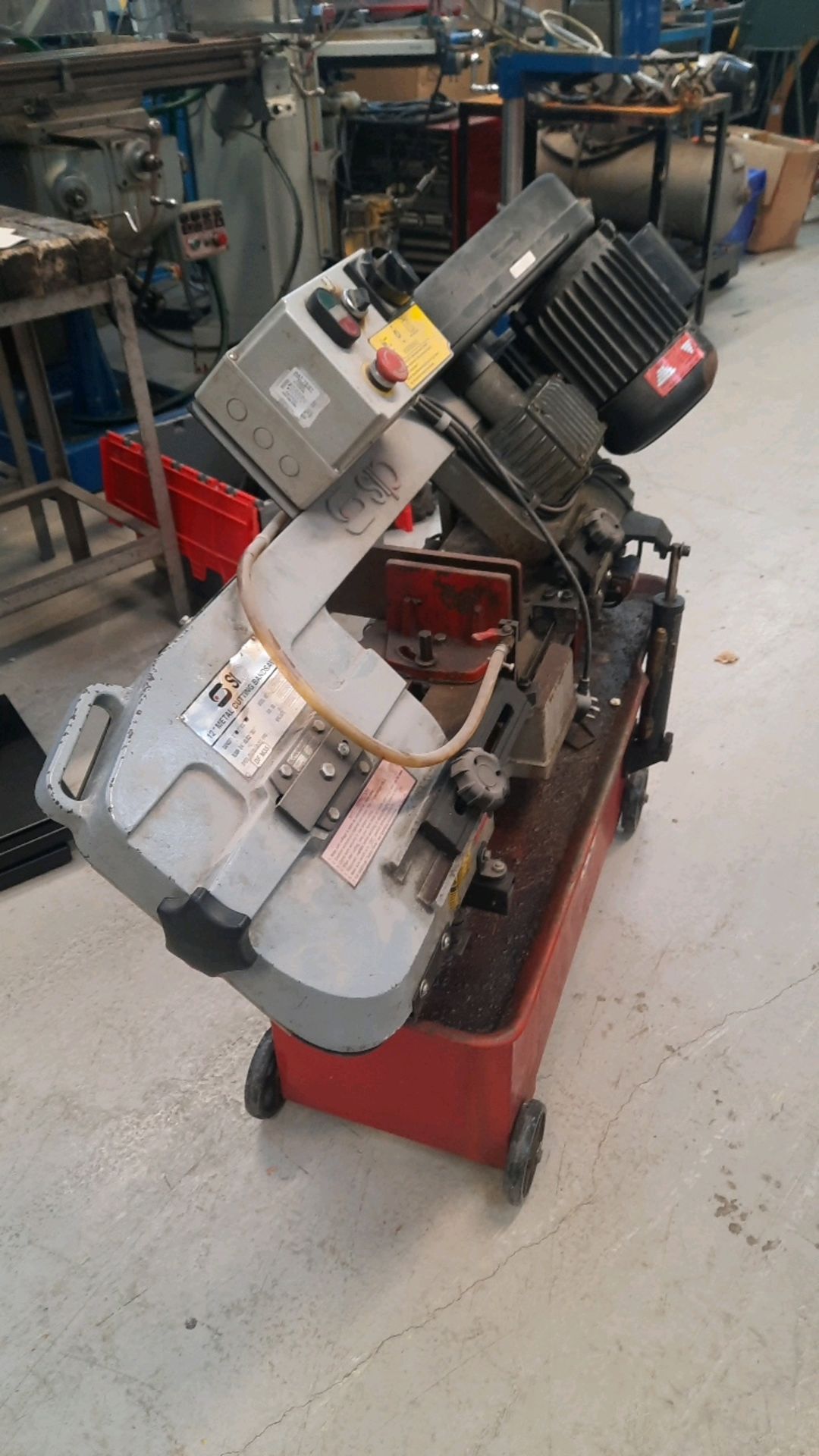 SIP 12" Metal Cutting Bandsaw Model. 07786-1 Serial No. 05128504 ...