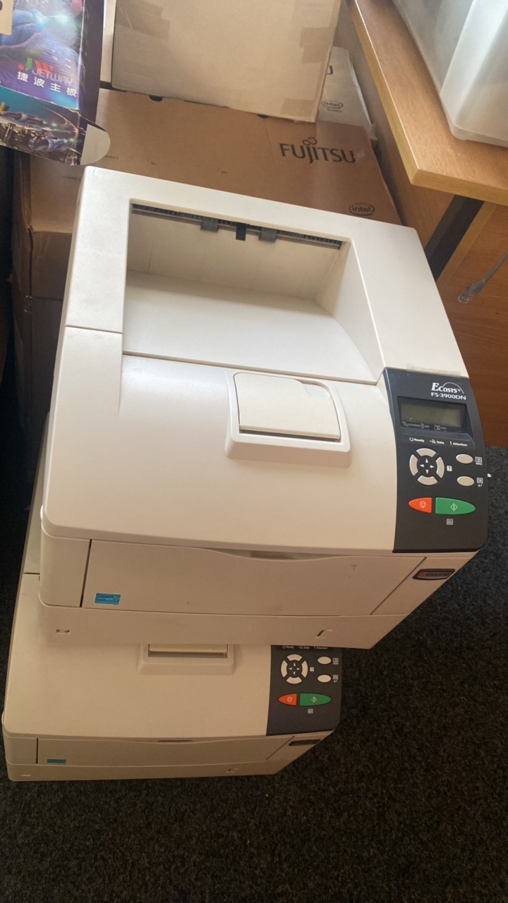 Ecosys FS-3900DN Printers x4 Untested Location: IT Room