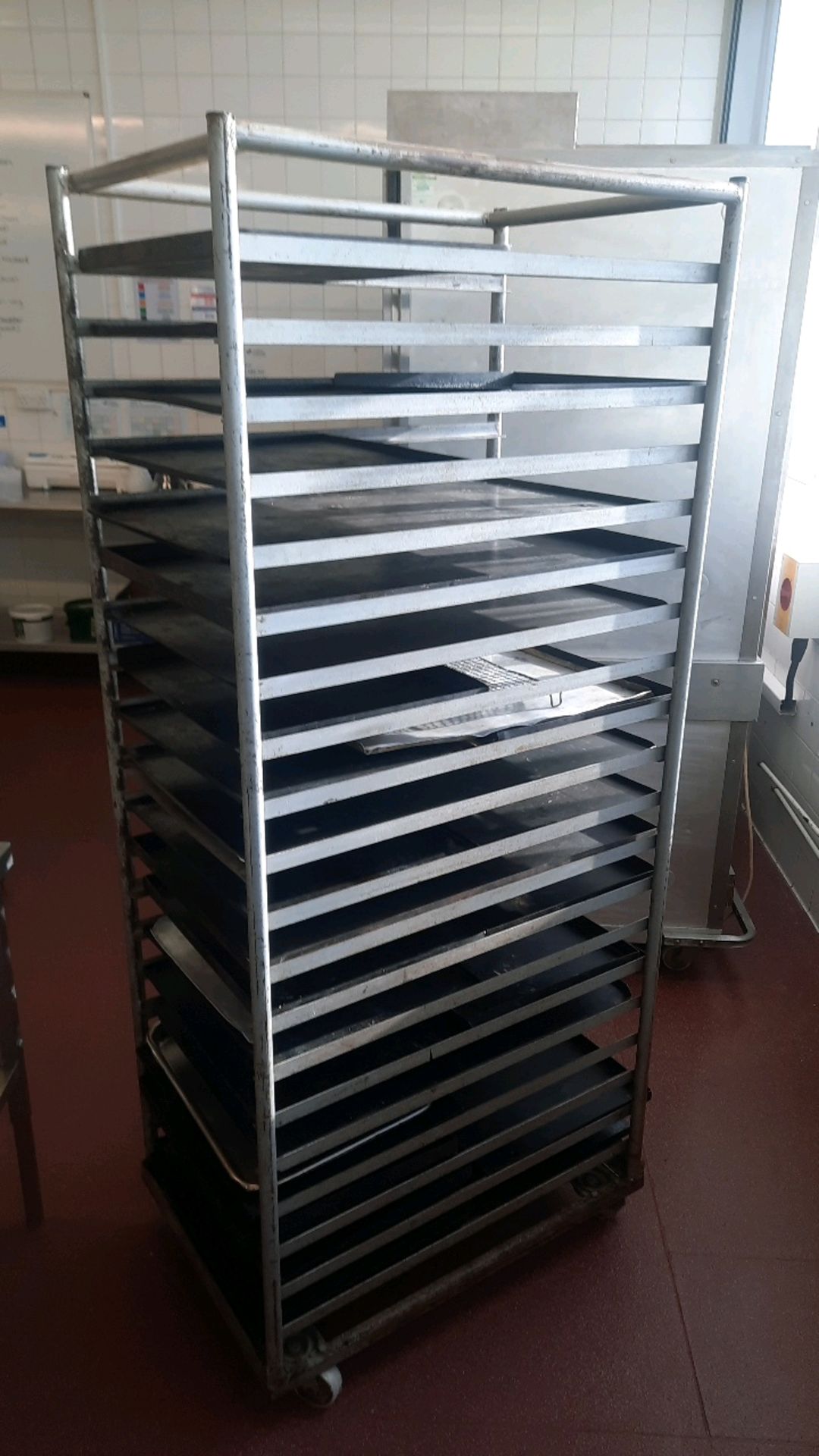 Bakery Tray Rack Trolley Approximate Dimensions: Height - 180cm Width ...