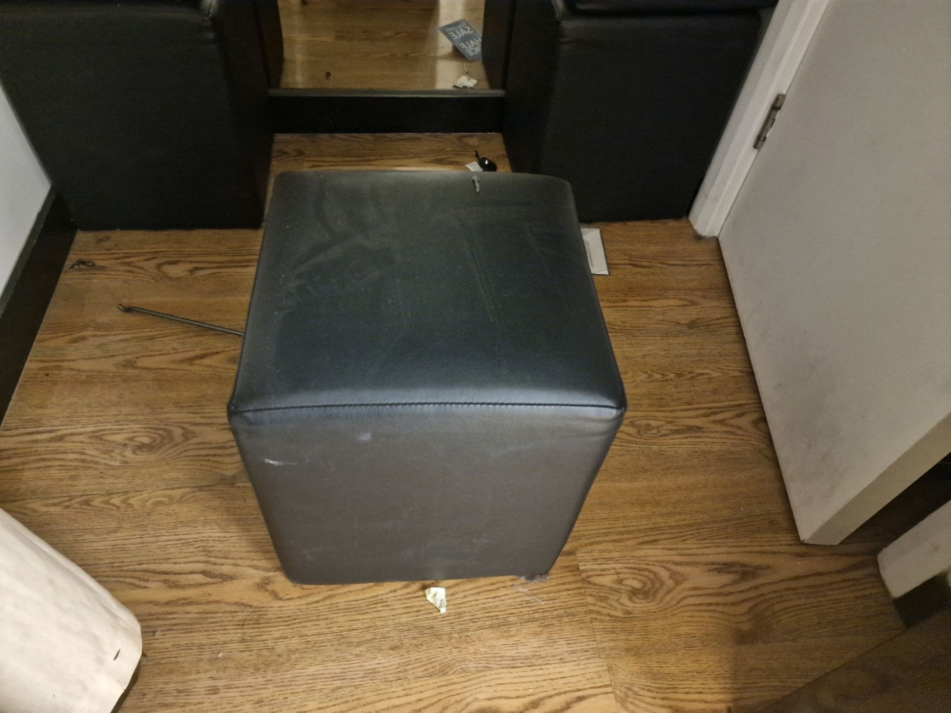 Black Cube Foot Stool x7 Approximate Dimensions: Height - 45cm Width ...