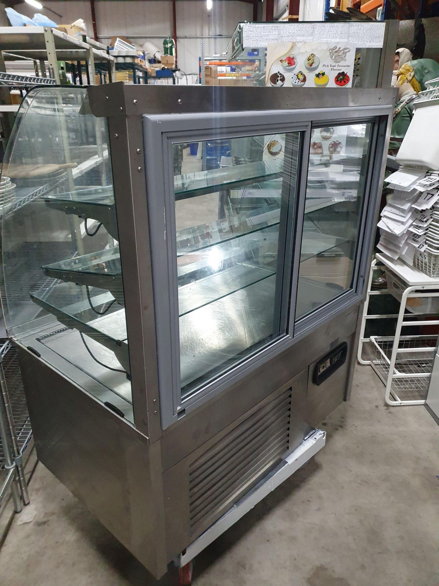 Counterline rear loading patisseriere refridgerated display unit