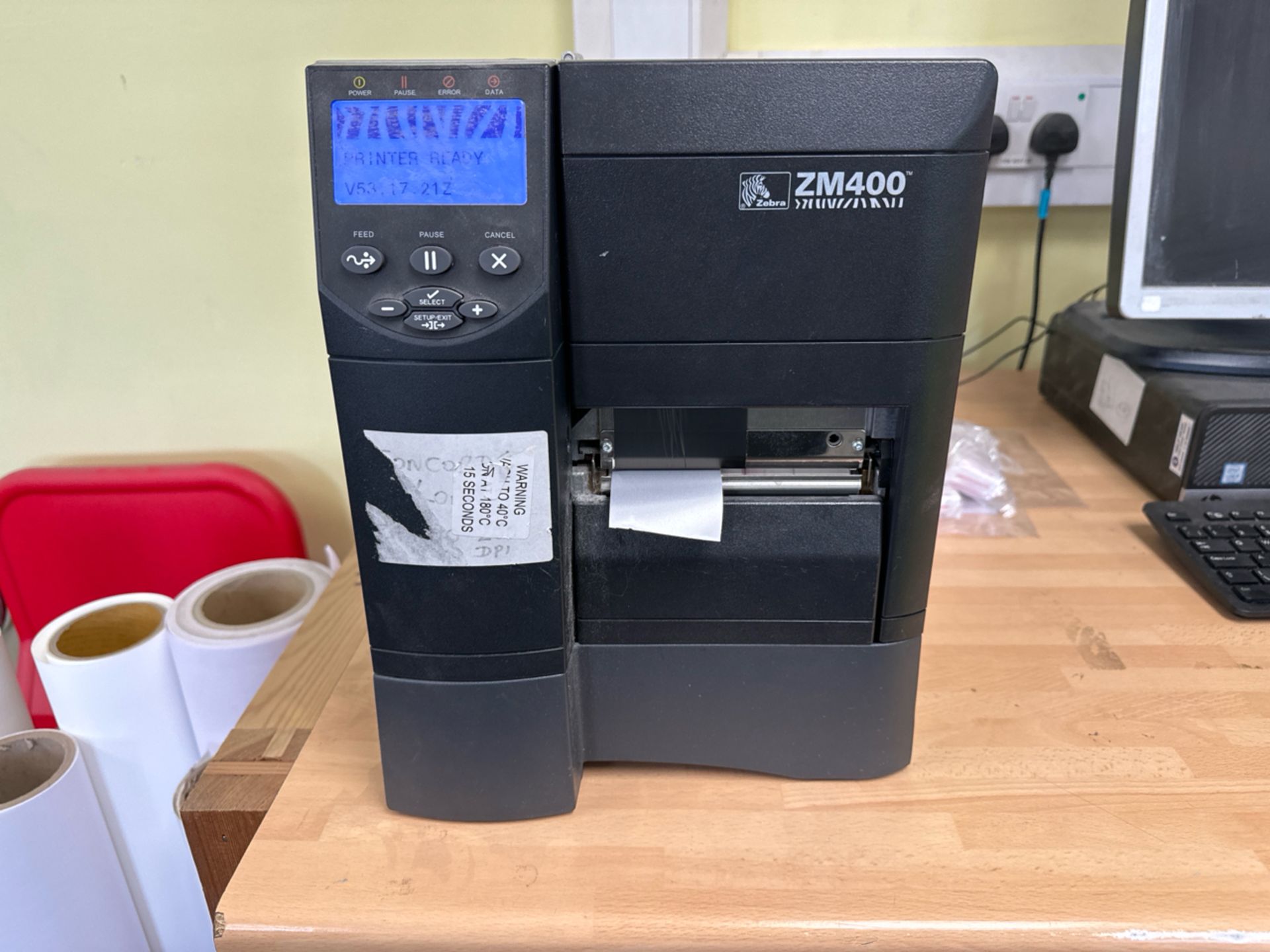 Zebra ZM400 Printer Not Tested Approximate Dimensions: Height - 35cm ...