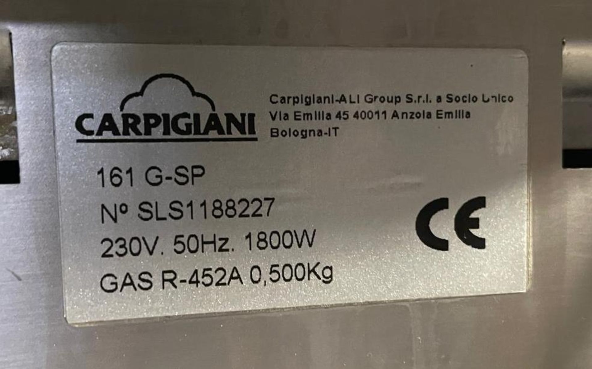 Carpigiani 161 G-SP Soft Serve Ice Cream Machine, Serial Number ...