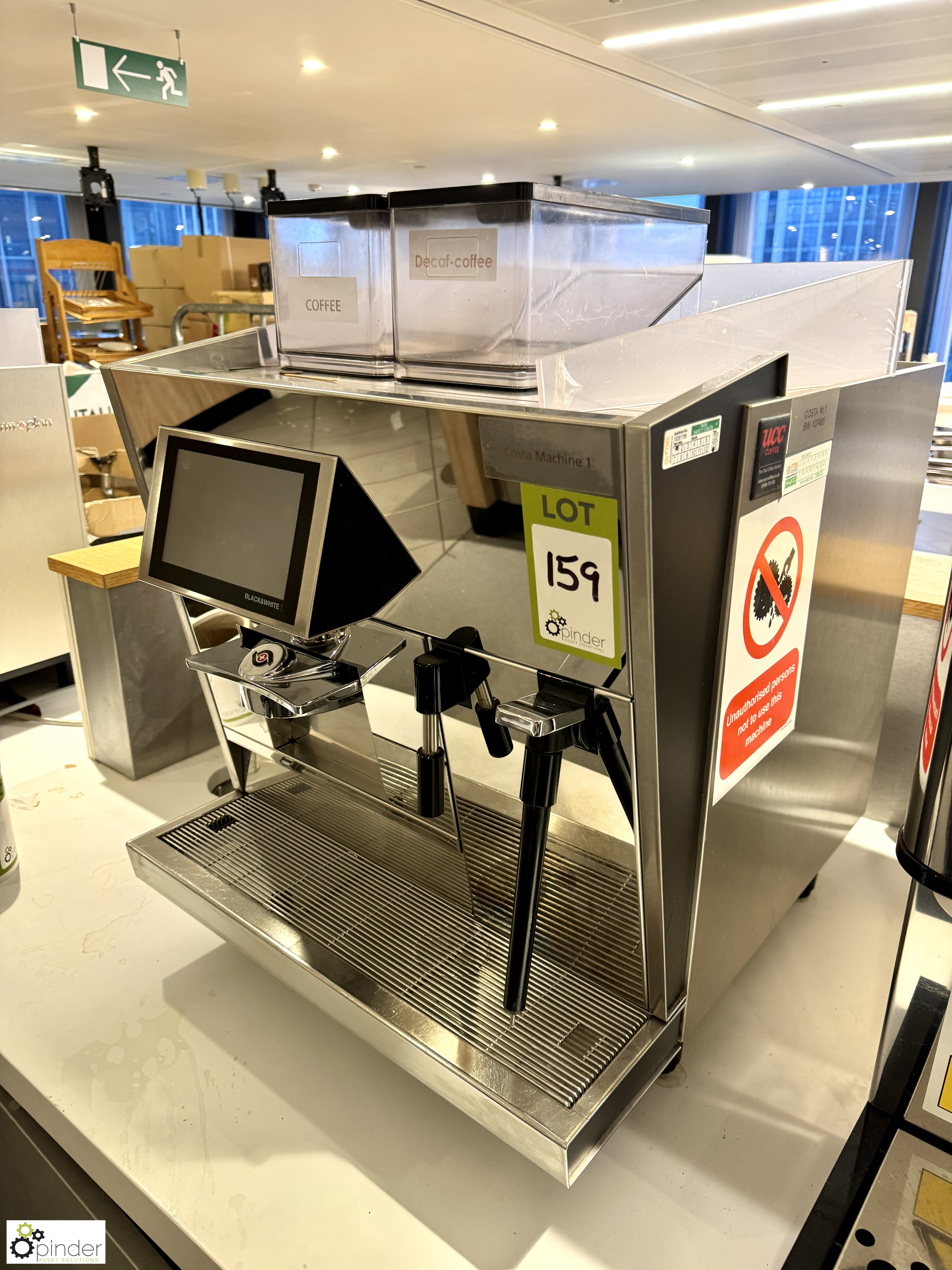 Thermoplan M53S black and white Coffee Machine, 240volts (location in ...