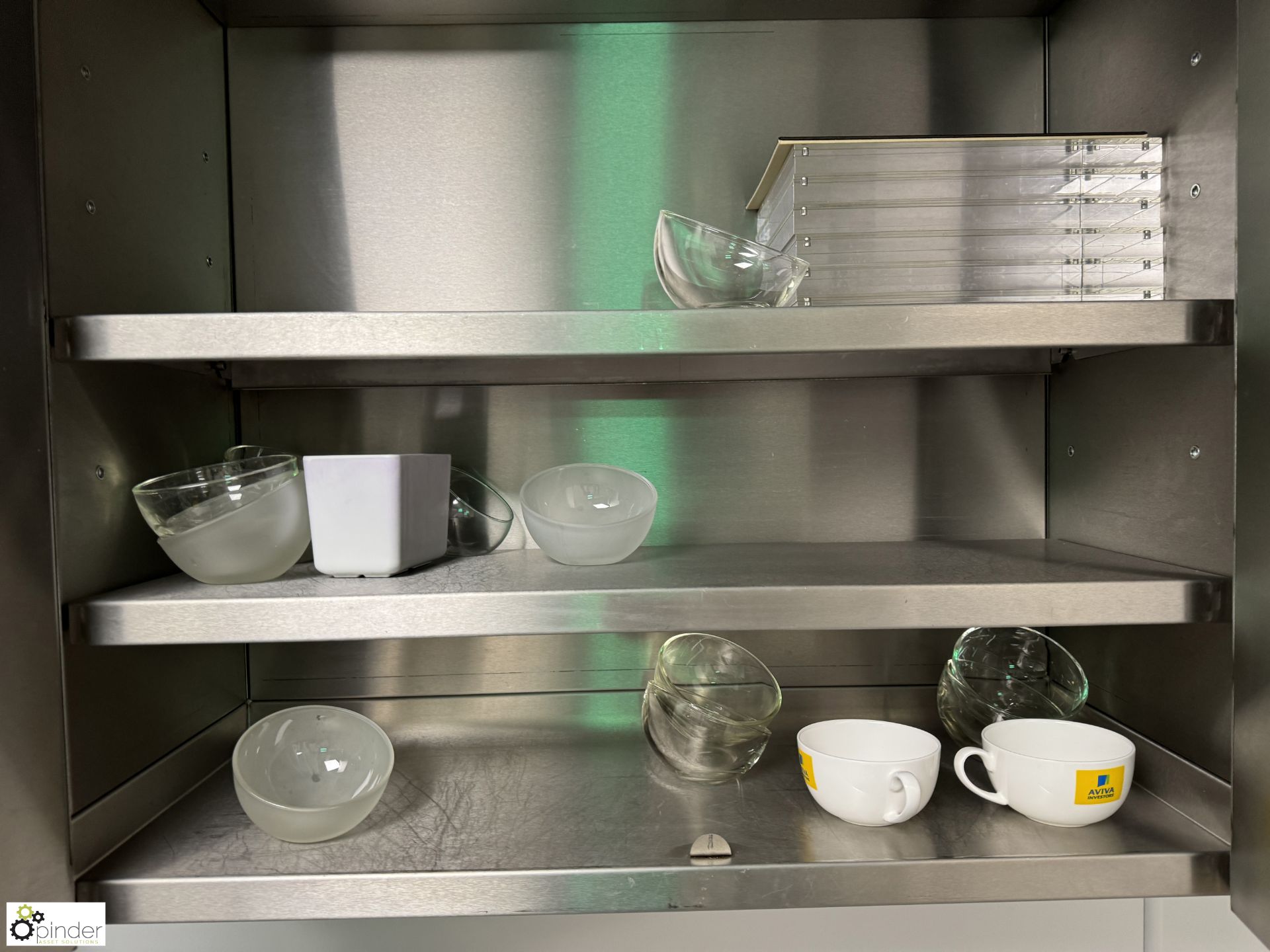 3 stainless steel wall mounted Cabinets, 900mm x 350mm x 800mm ...