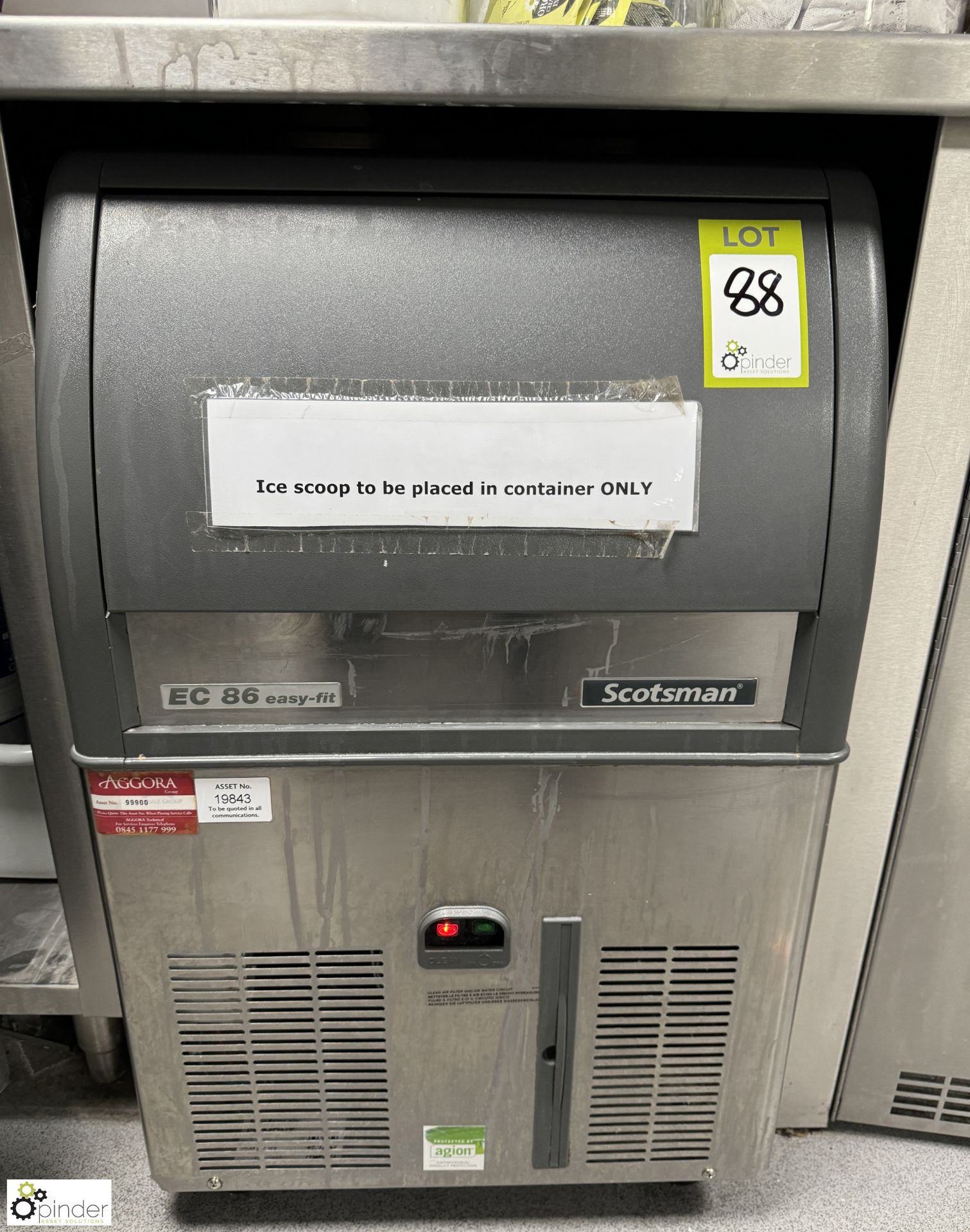 Scotsman EC86 EasyFit Ice Machine (location in building – basement ...