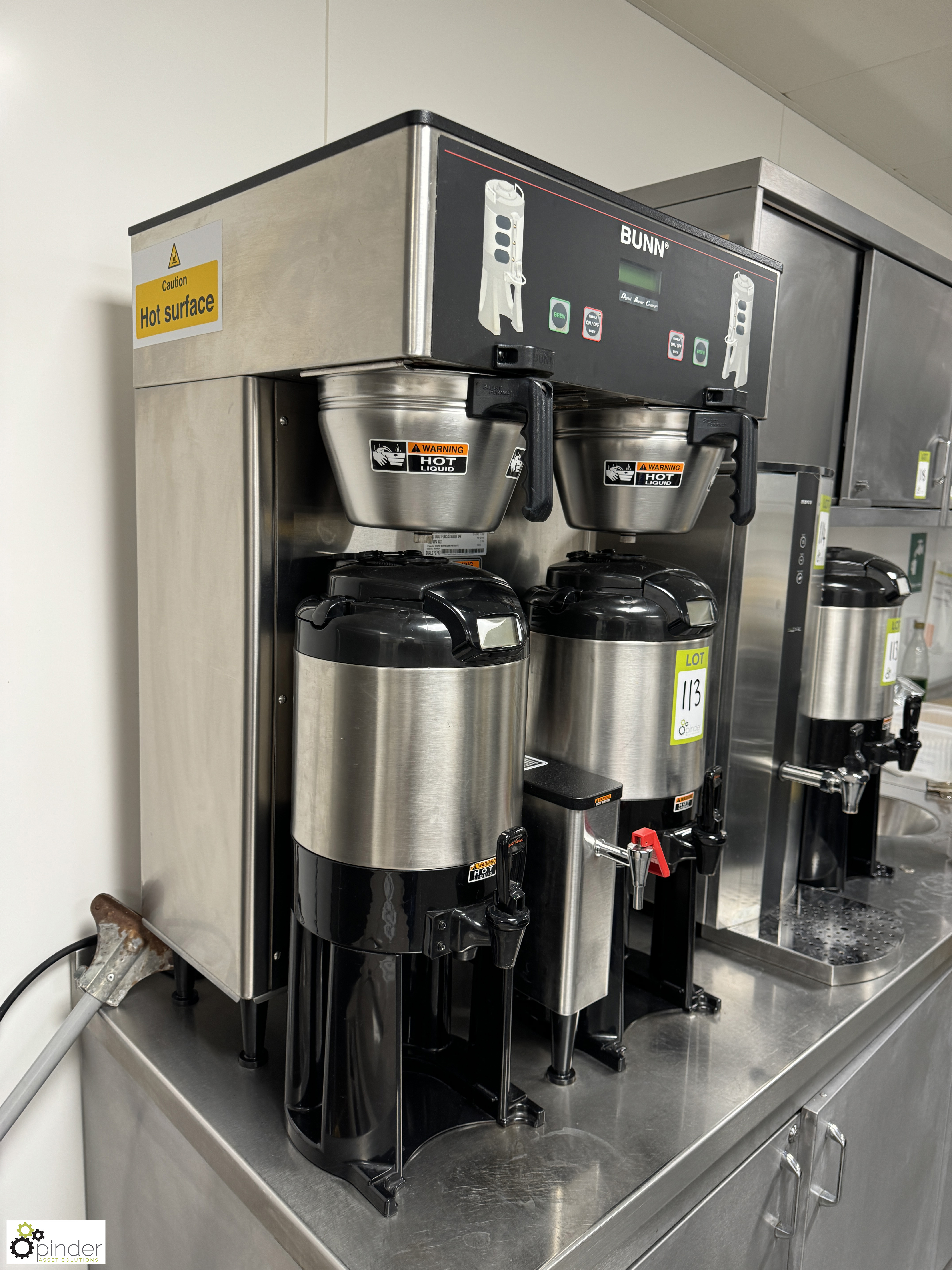 Bunn Dual TF DBC dual digital Coffee Brew Station, 240volts, with 3 ...