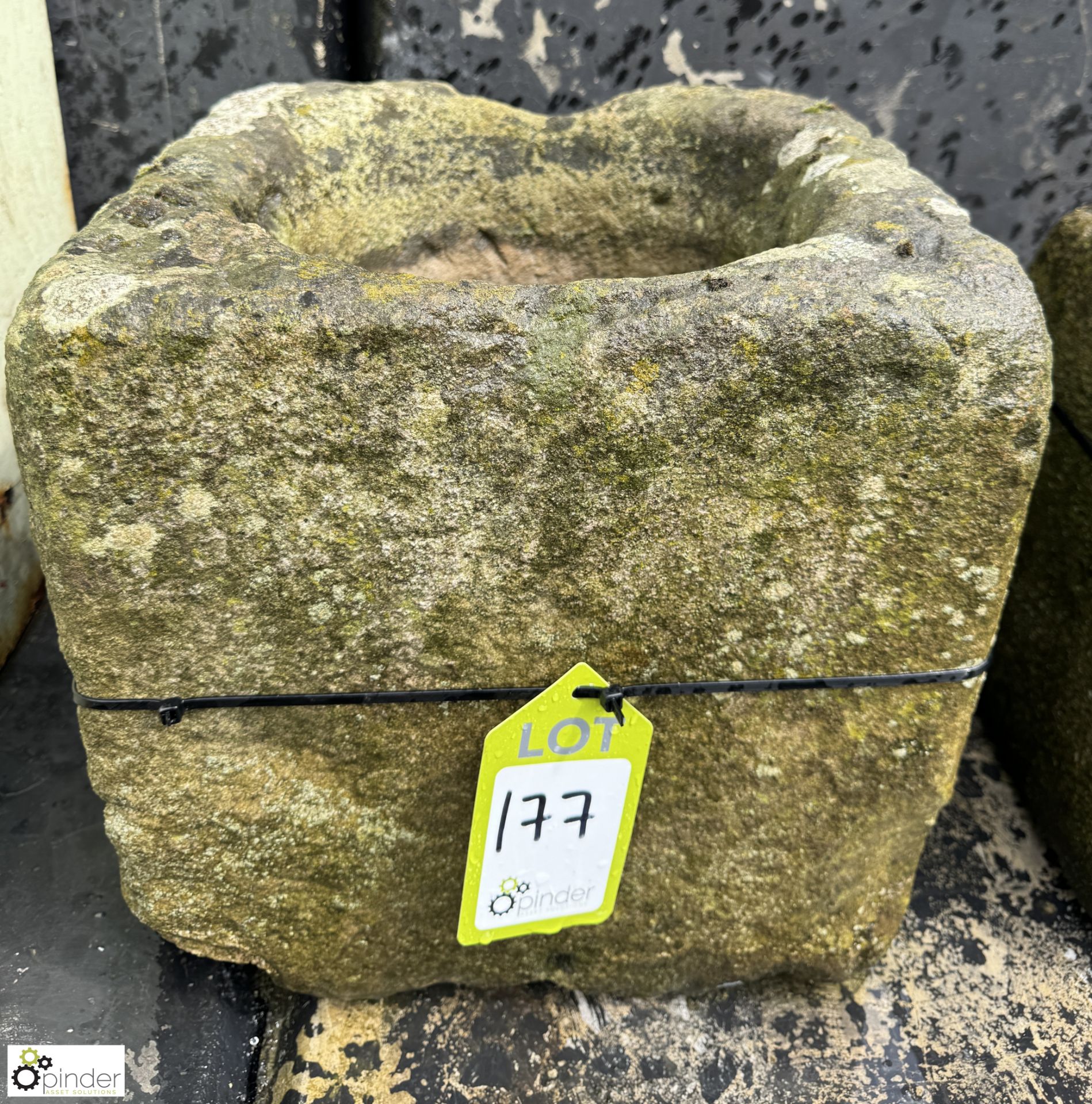 An original Yorkshire gritstone grain Mortar, used for grinding wheat ...