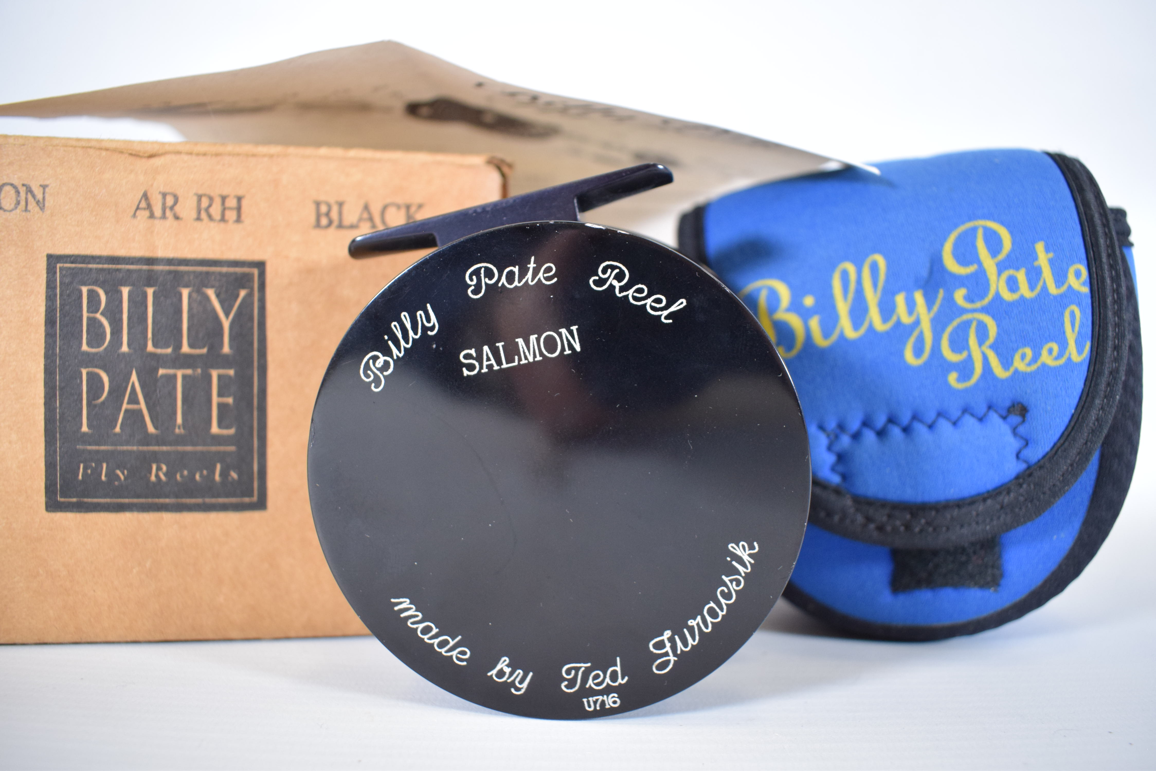 Billy Pate Salmon Reel by Ted Juraczik. U716 with Billy Pate reel pouch ...