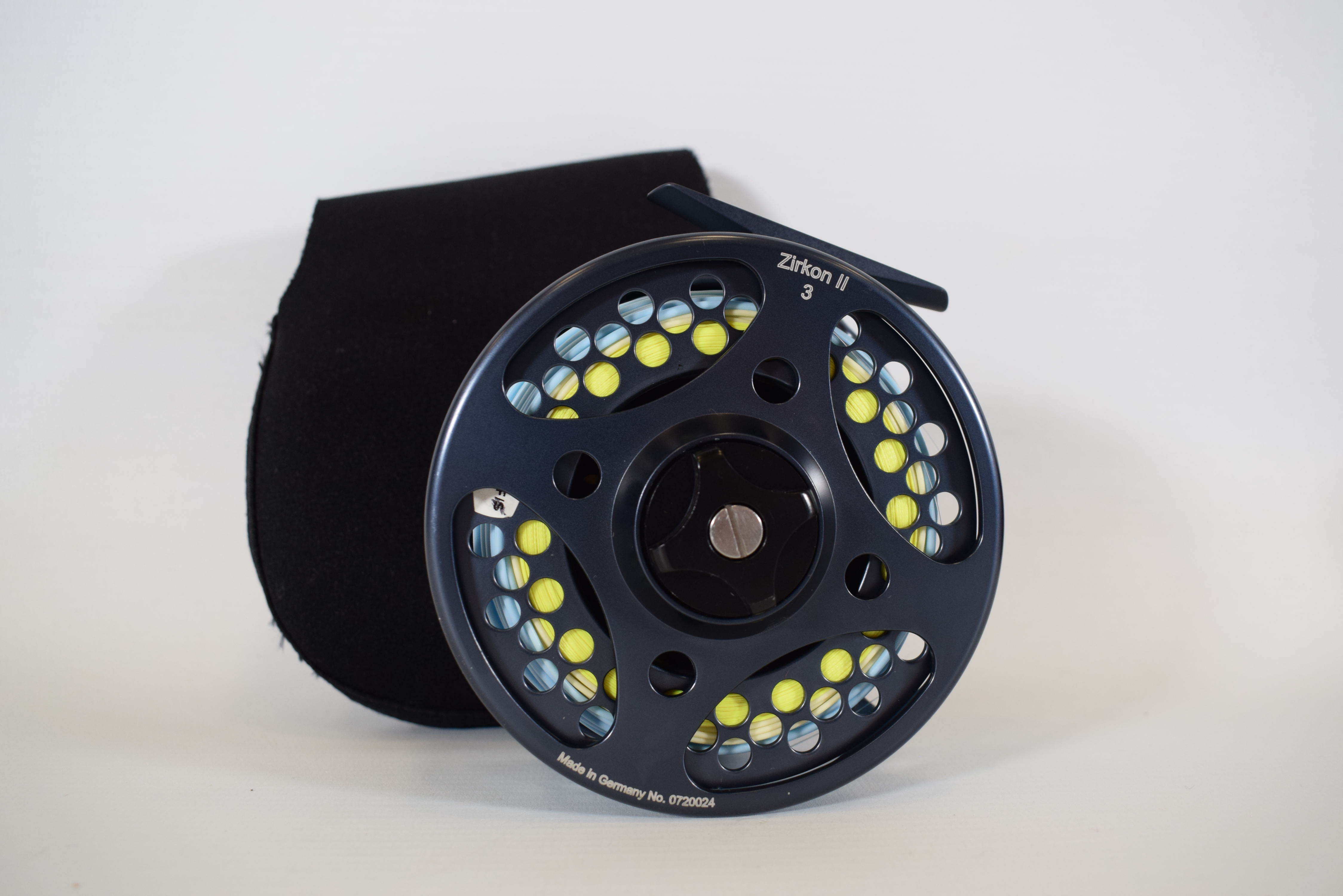 RST Zirkon II/3 Fly reel with soft pouch.