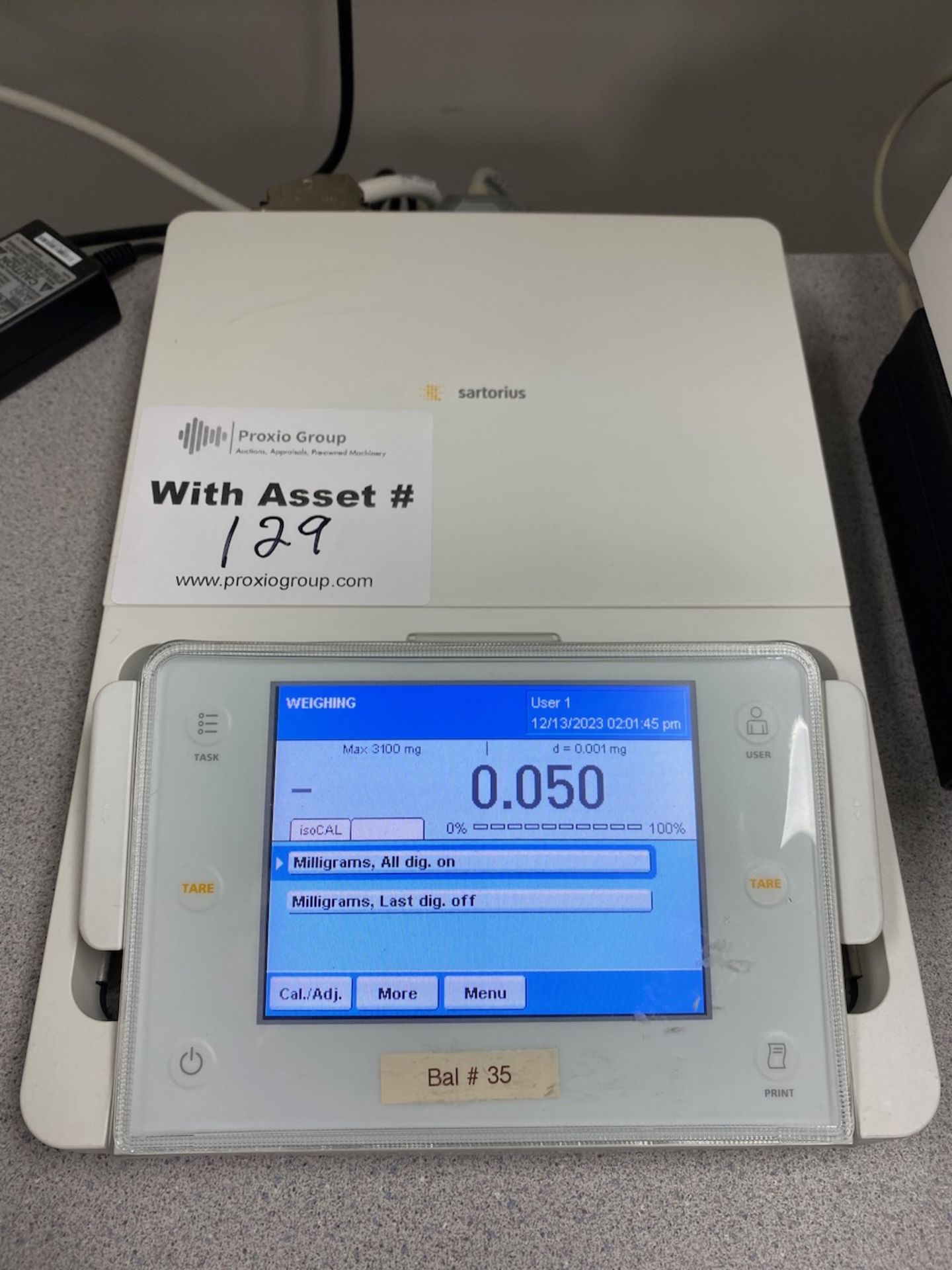 Sartorius Cubis Balance Model MSA3.6P-000-DM, Max 3100g, d=0.001mg ...