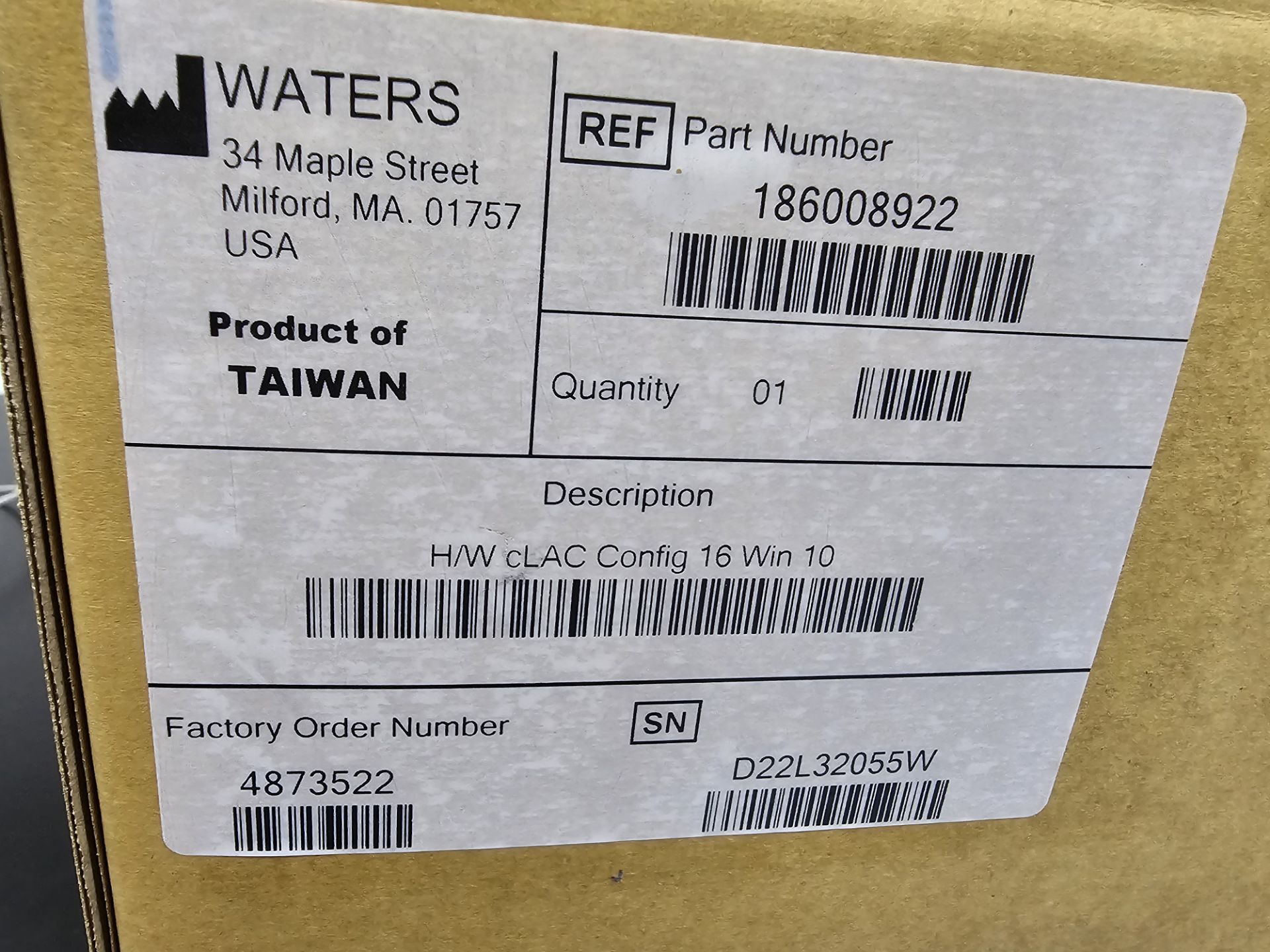 Waters Model 186008922 H/W cLAC Config 16 Win 10 Lac/E Data Aquisition ...