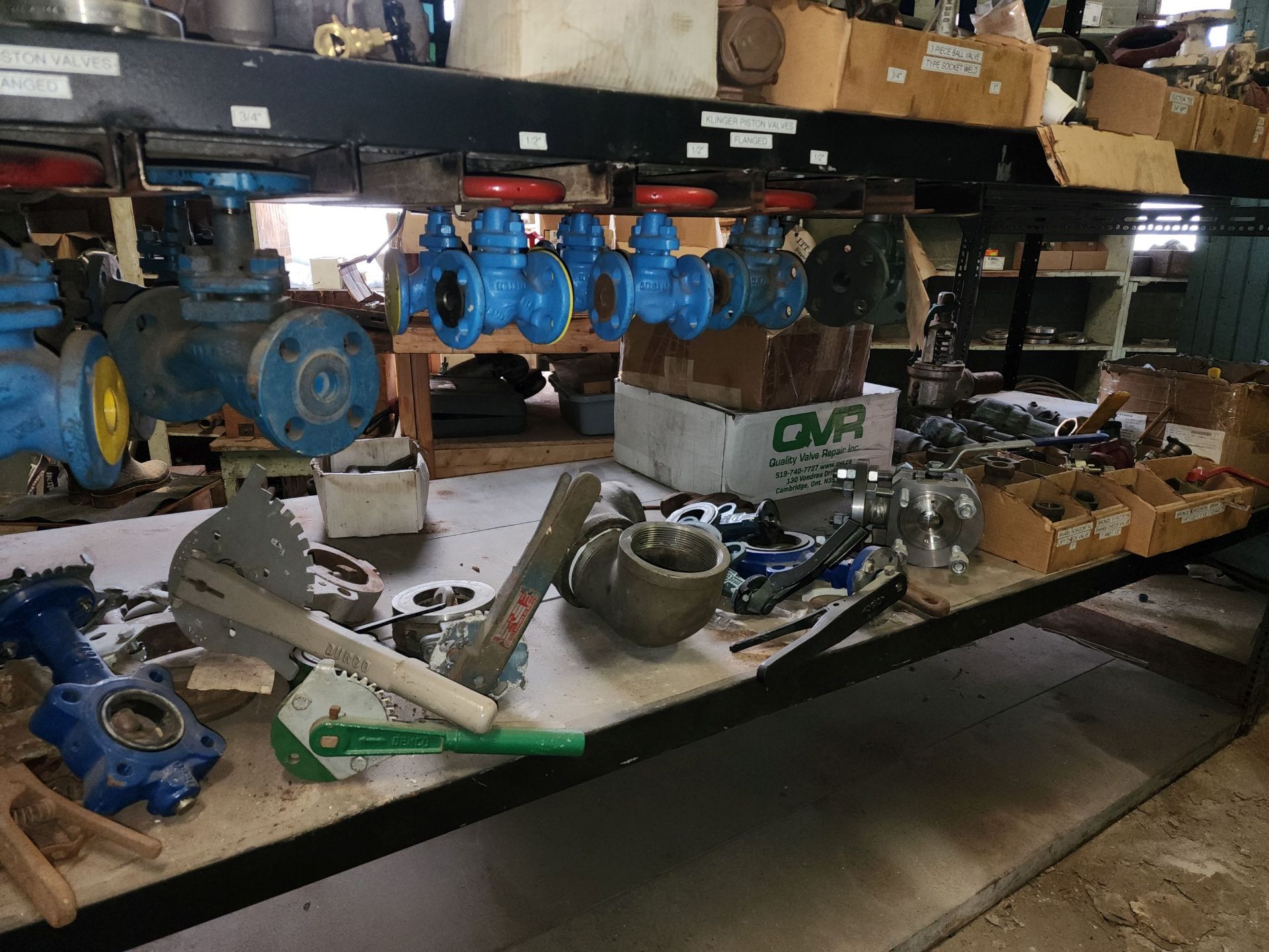 MRO Contents of Room Plumbing and Electrical stock, air fittings ...
