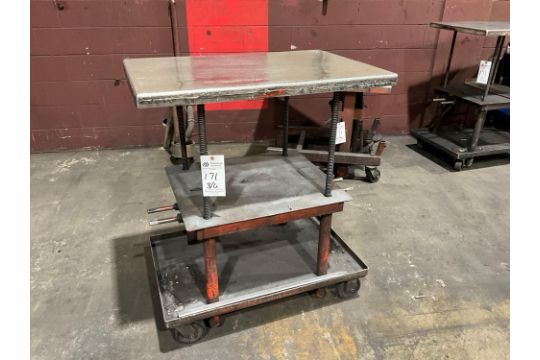 ADJUSTABLE HEIGHT CARTS, AND THREE ROLLER TOOLBOX CARTS. ROLLER TOOLBOX ...