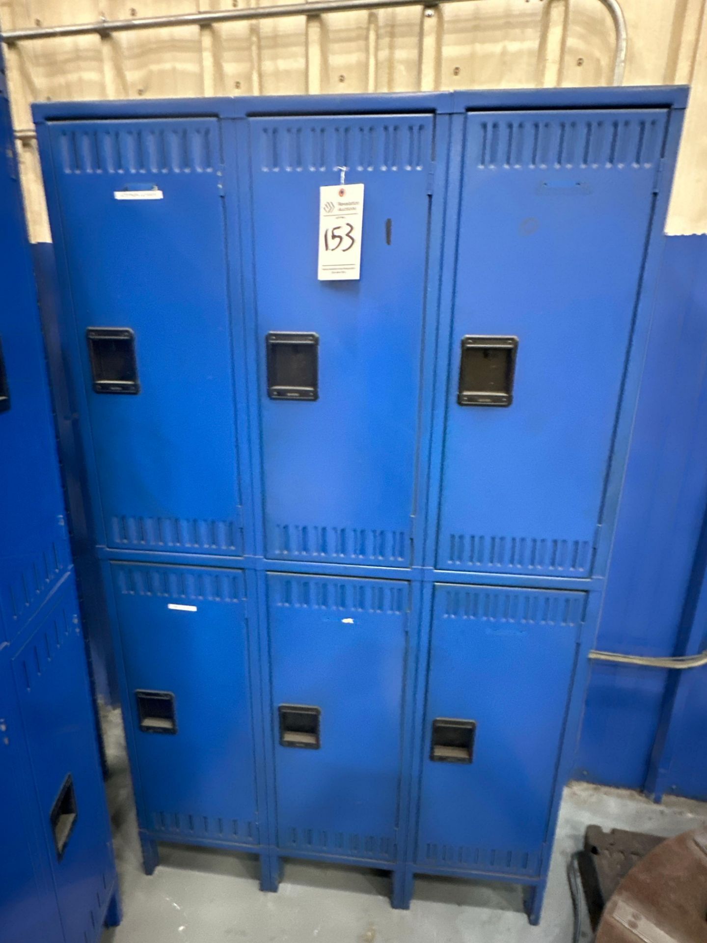 (6) TENNSCO HALF STEEL LOCKERS