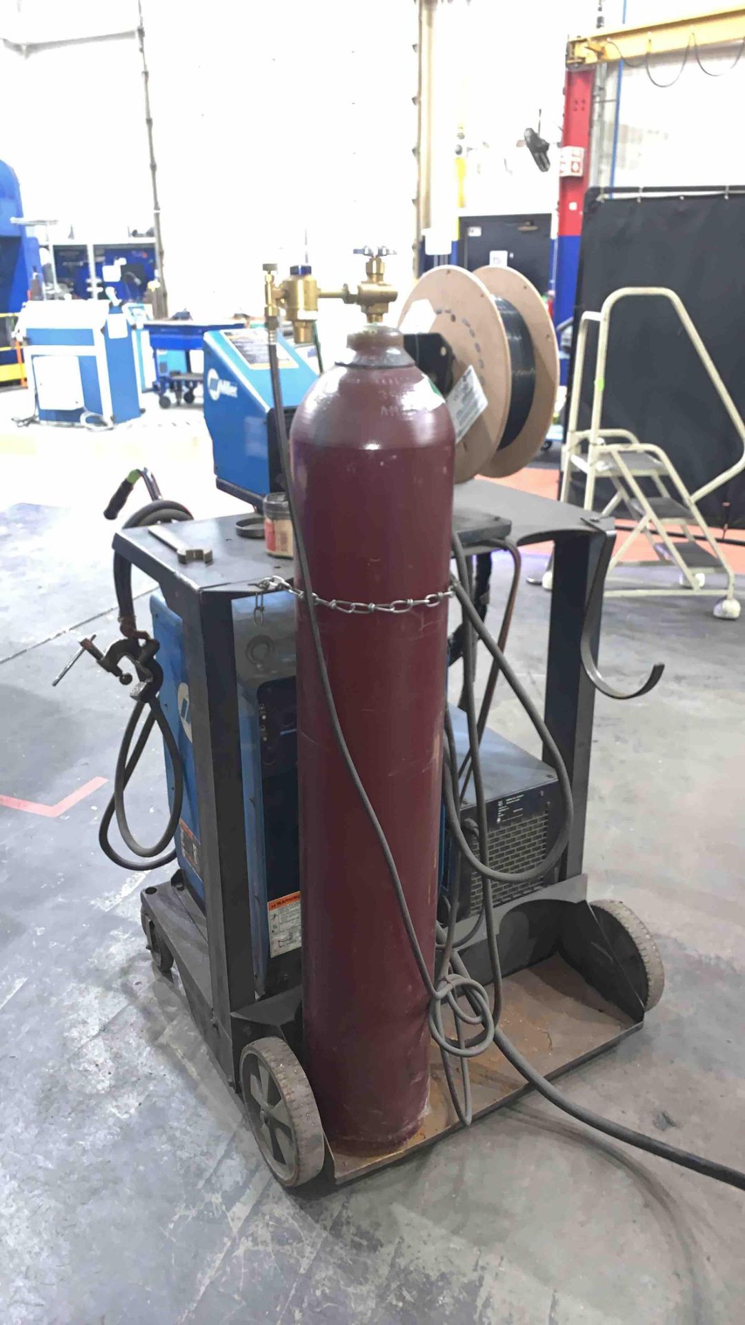 MILLER AXCESS 450 MIG WELDER WITH WIRE FEEDER AND COOLMATE 3